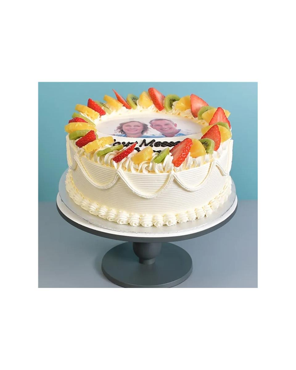 Product Detail - Round Vanilla Photo Cake